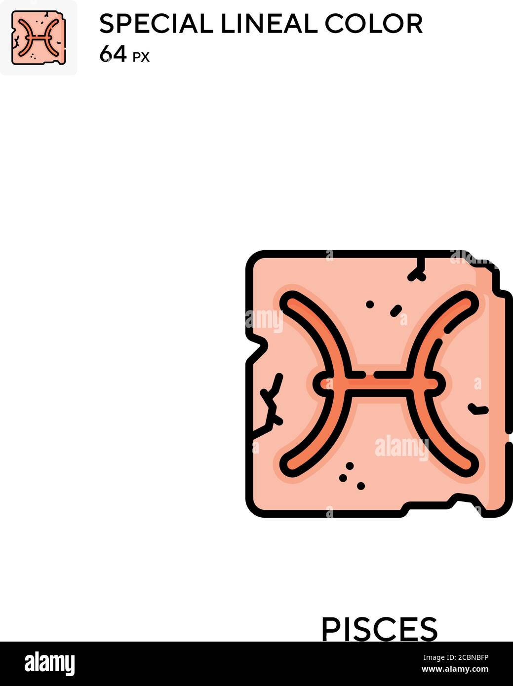 Pisces Special lineal color vector icon. Pisces icons for your business ...