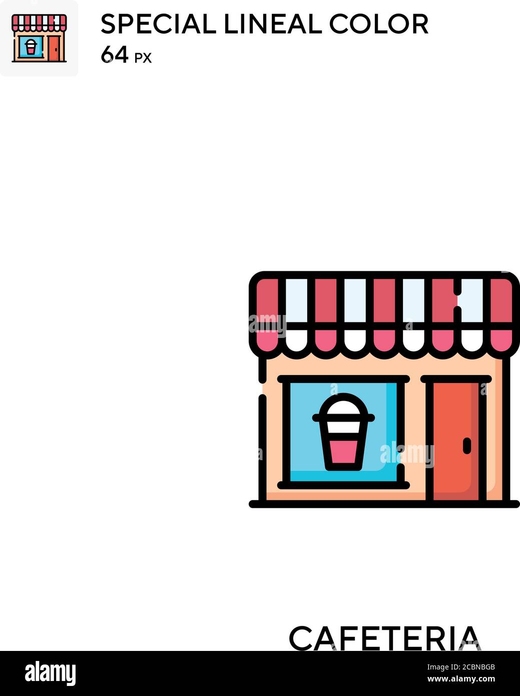 Cafeteria Special lineal color vector icon. Cafeteria icons for your ...