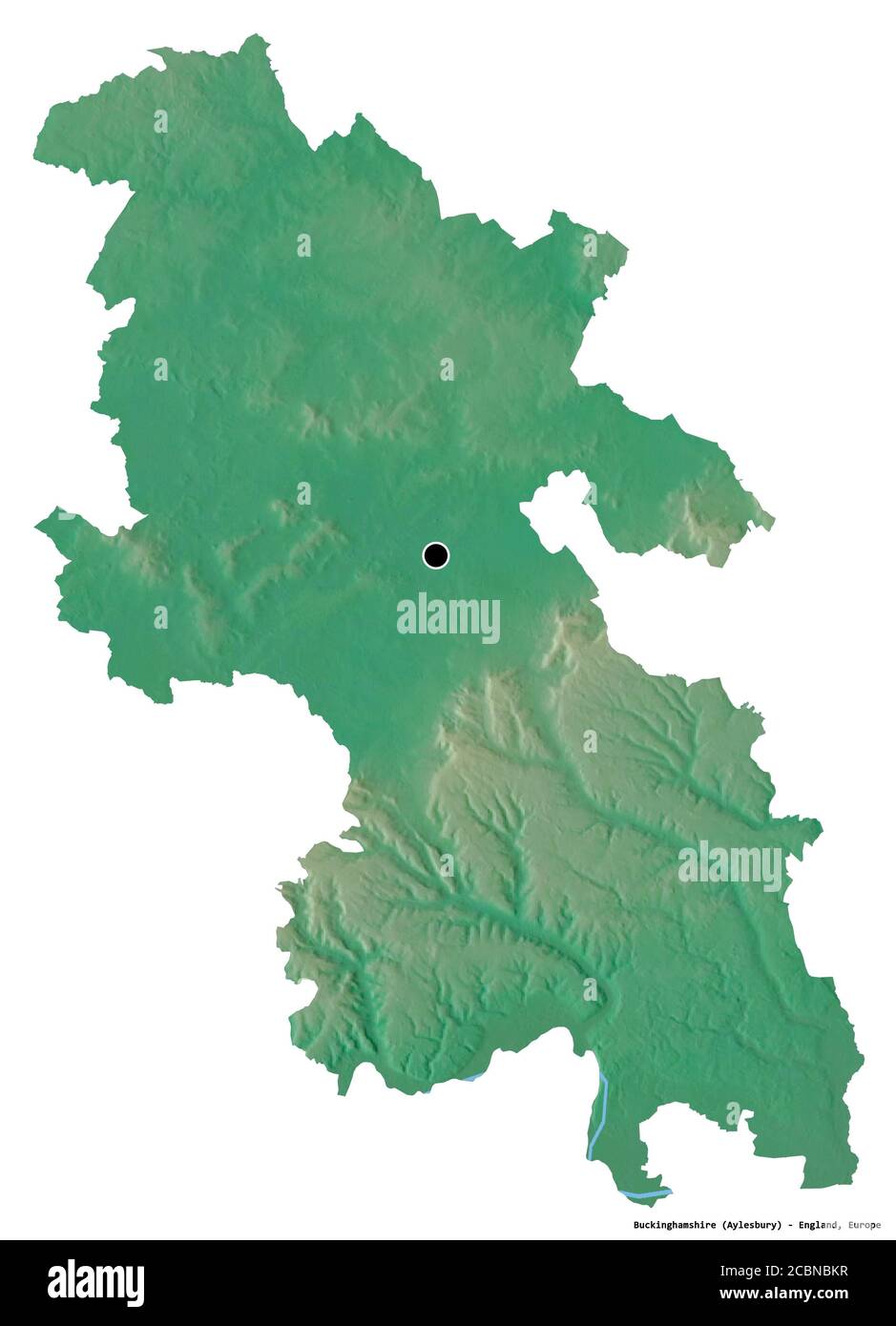 Shape of Buckinghamshire, administrative county of England, with its ...