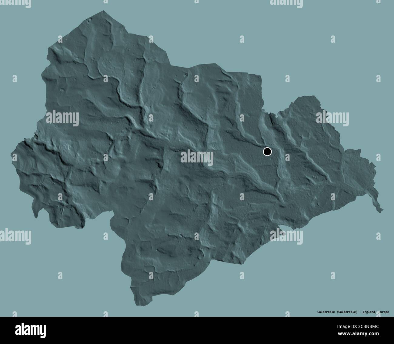 Calderdale map hi-res stock photography and images - Alamy