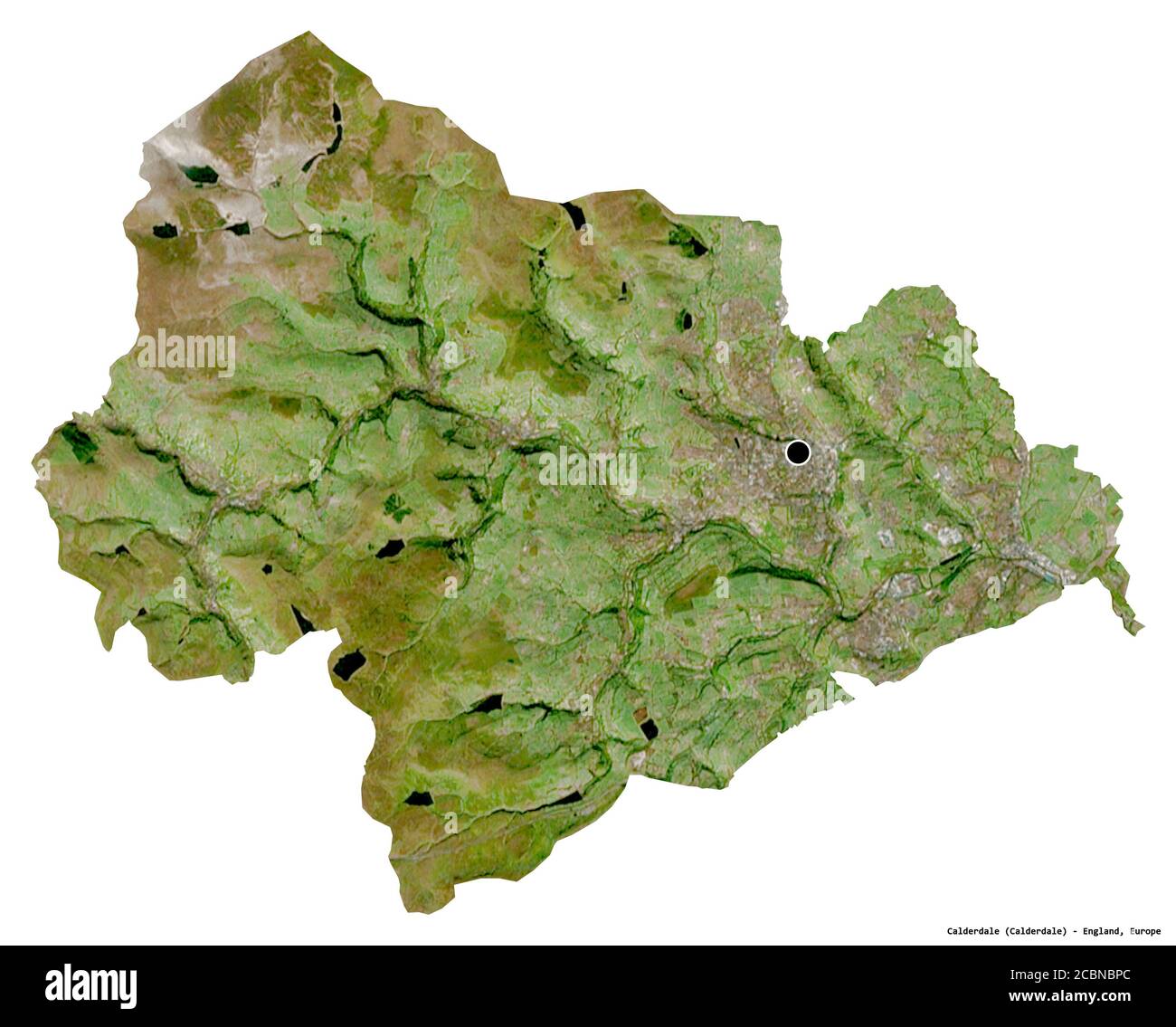 Calderdale map hi-res stock photography and images - Alamy