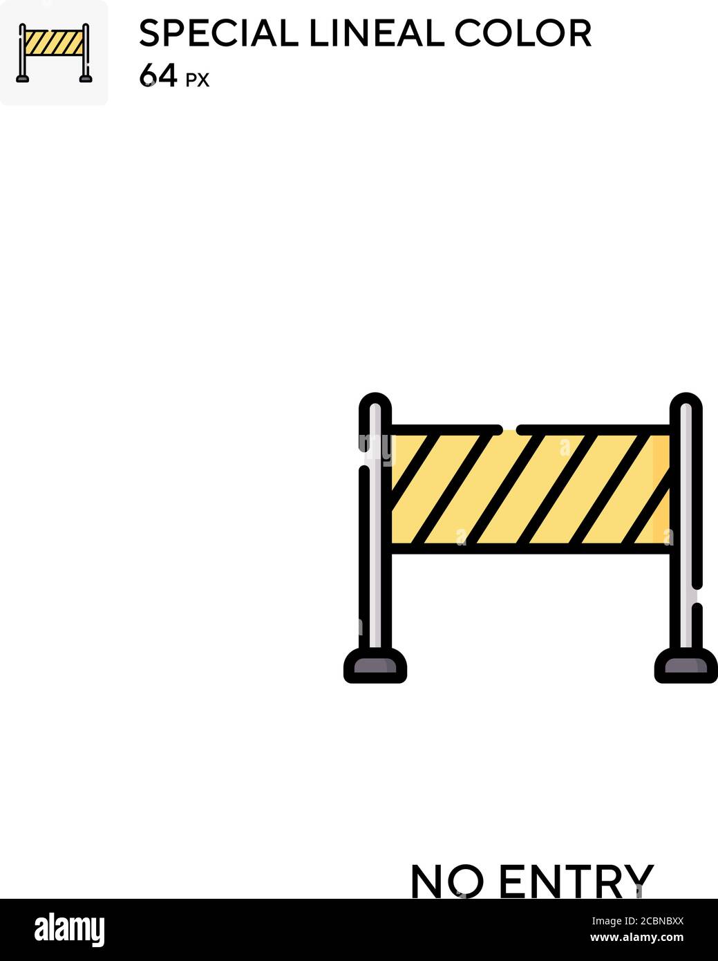 No entry Special lineal color vector icon. No entry icons for your ...