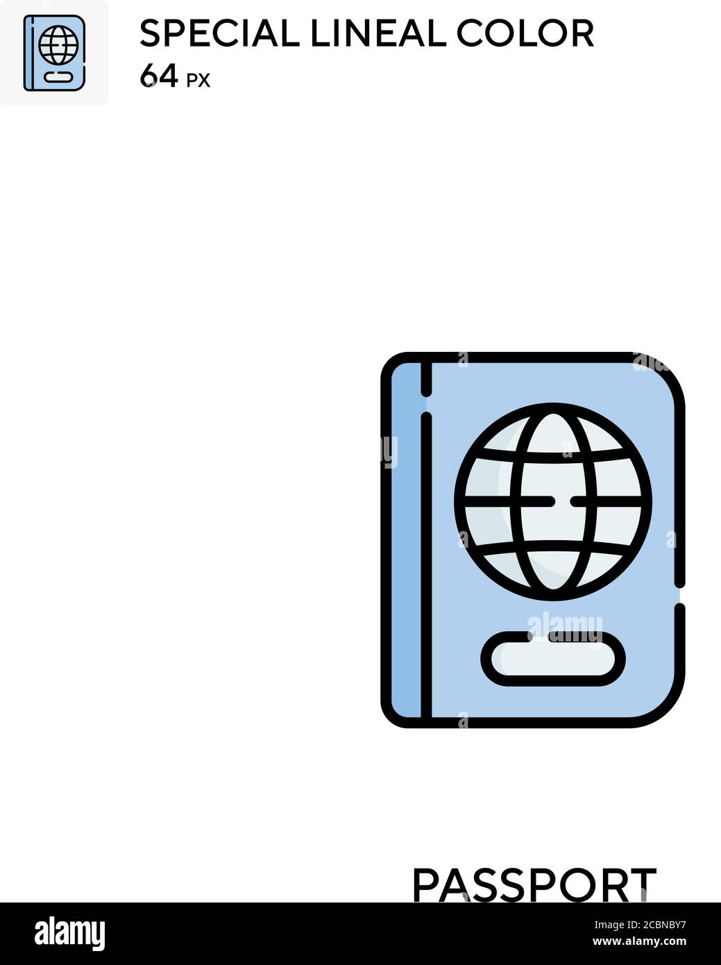 Passport Special lineal color vector icon. Passport icons for your ...