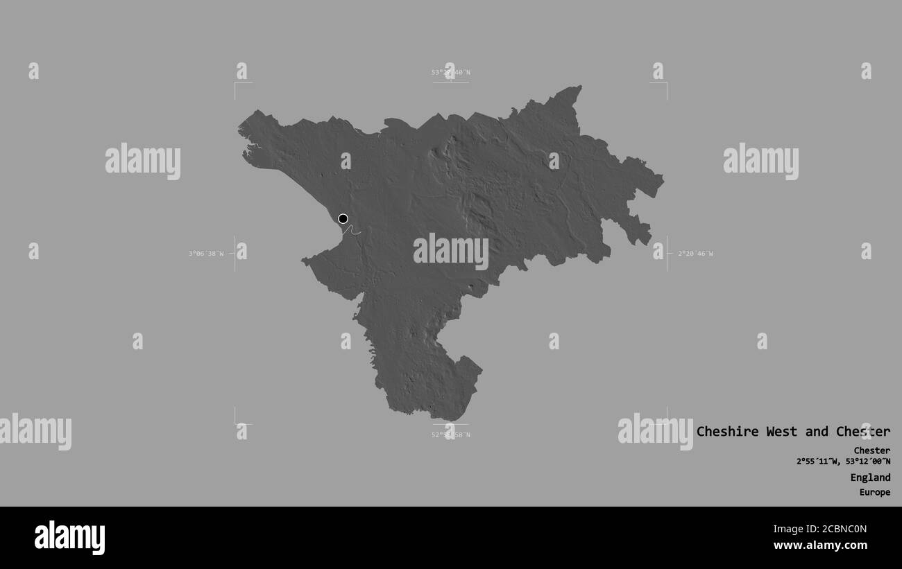 Area of Cheshire West and Chester, administrative county of England ...