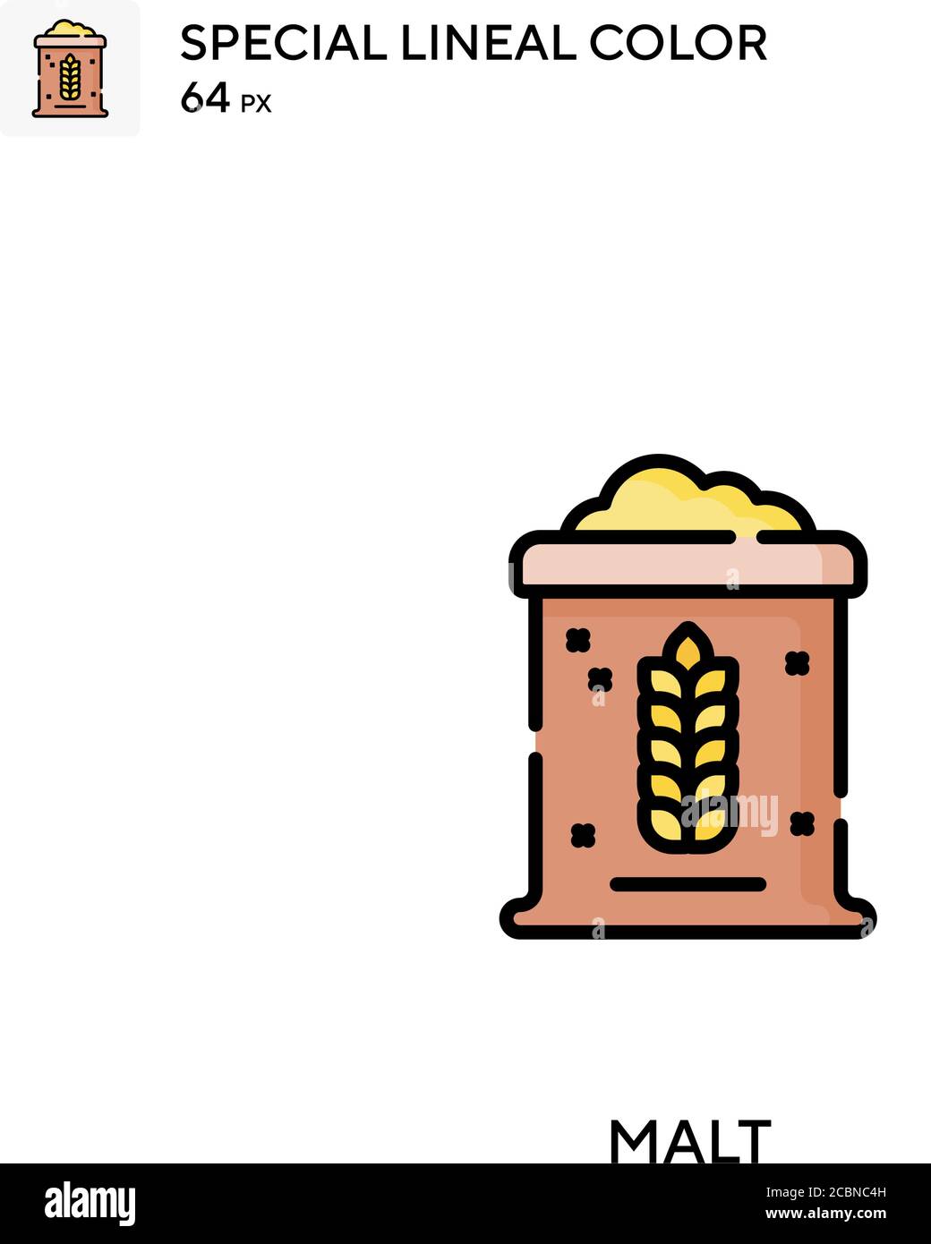Malt Special lineal color vector icon. Malt icons for your business ...