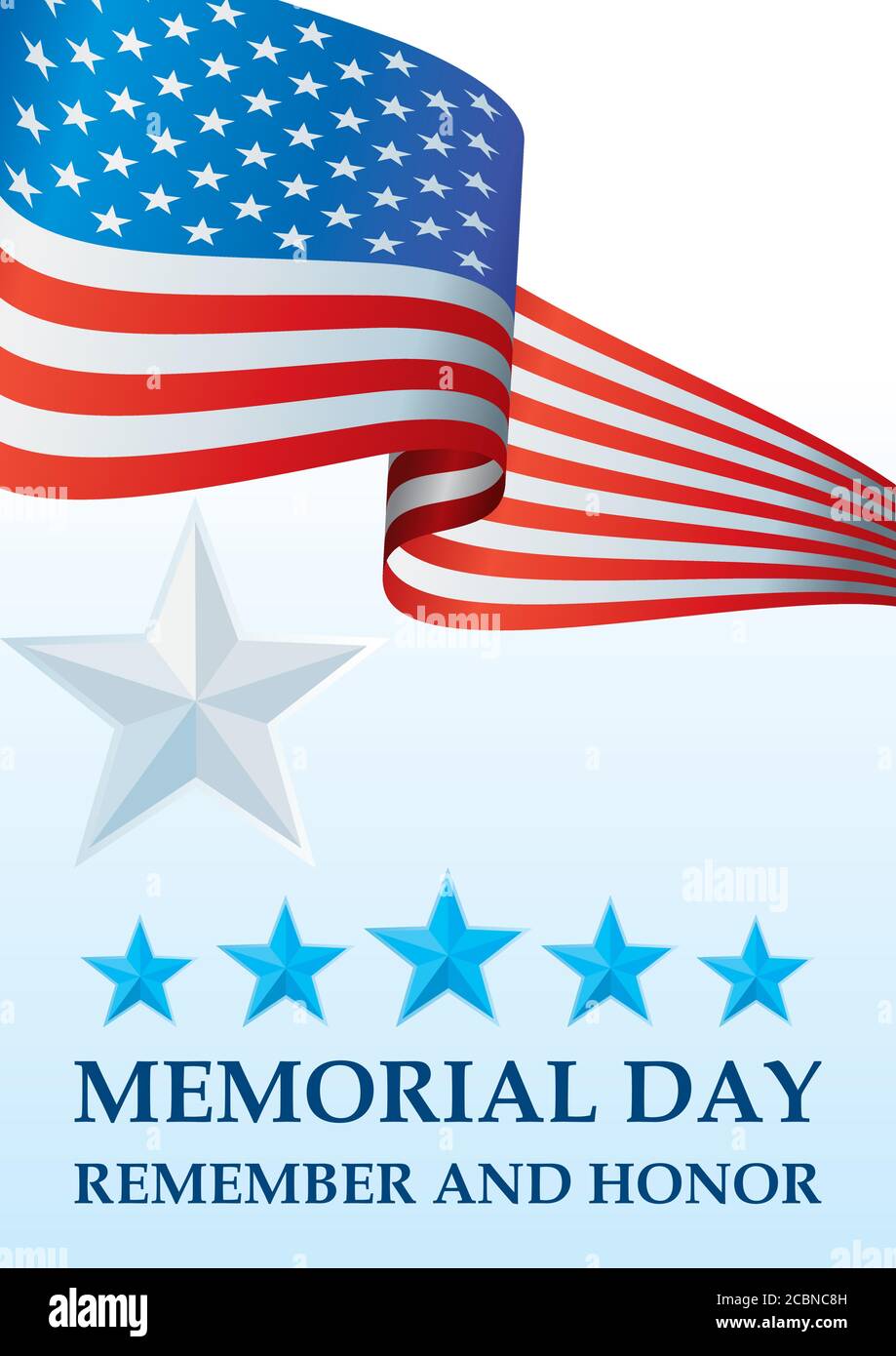 Memorial day, Flag of the United States. Remember and Honor, The ...