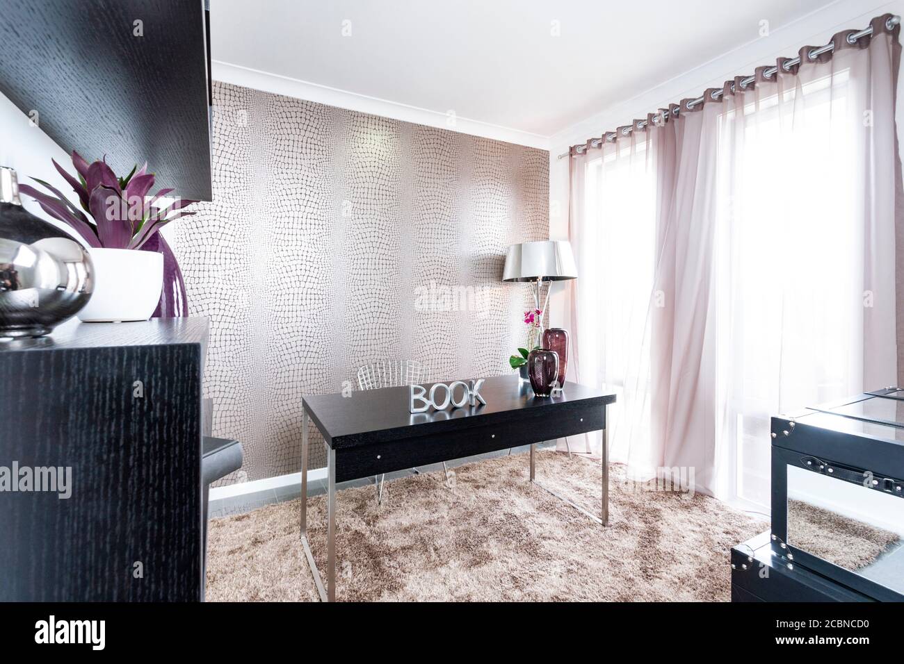 A bright workroom in a luxury house Stock Photo - Alamy