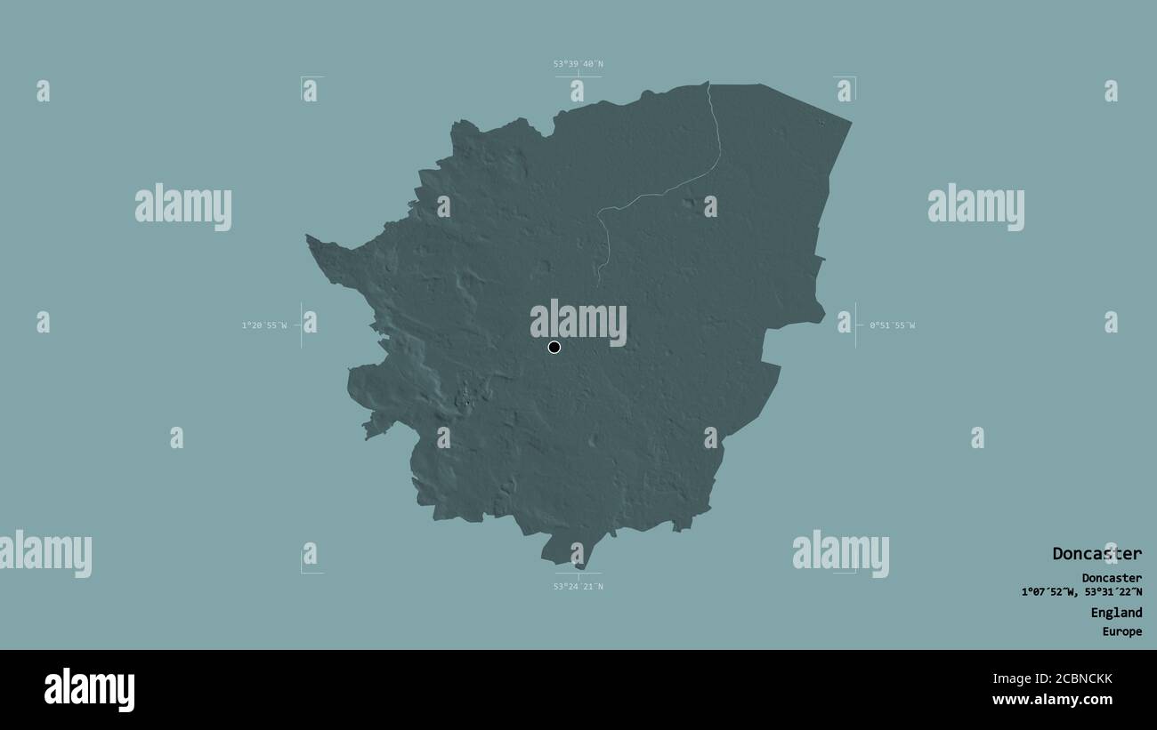 Doncaster on a map hi-res stock photography and images - Alamy