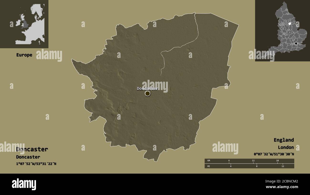 Map of doncaster hi-res stock photography and images - Alamy