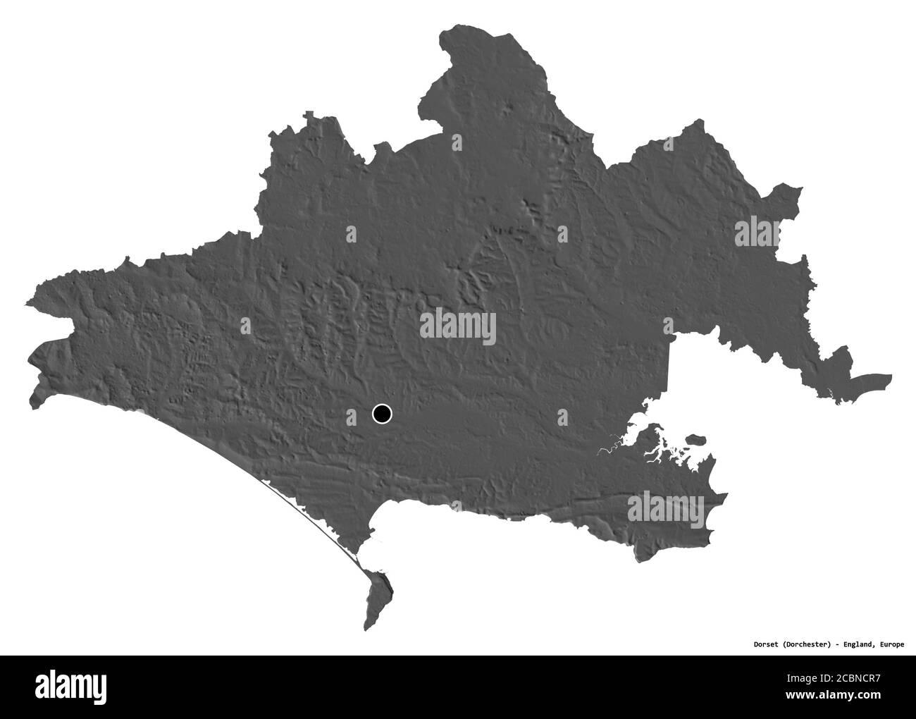 Shape of Dorset, administrative county of England, with its capital ...