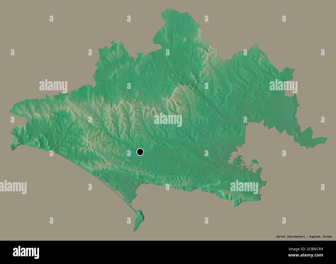 Dorset on a map hi-res stock photography and images - Alamy