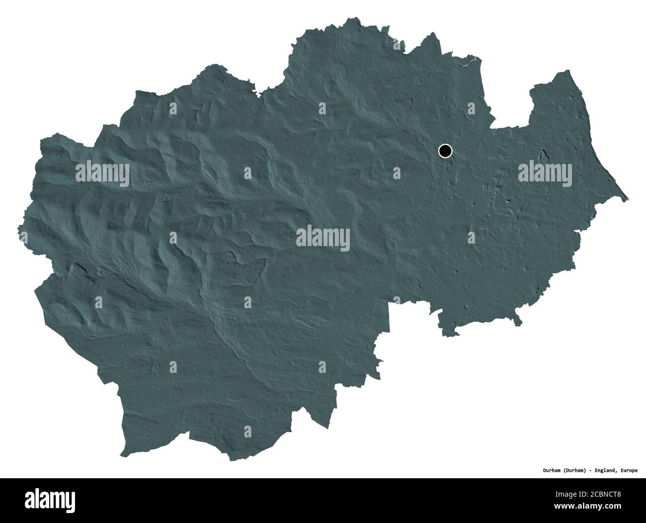 Durham map Cut Out Stock Images & Pictures - Alamy