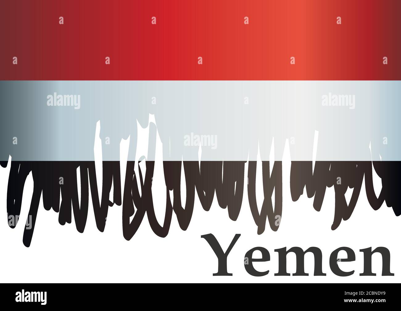 Flag of Yemen, Republic of Yemen. Template for award design, an ...