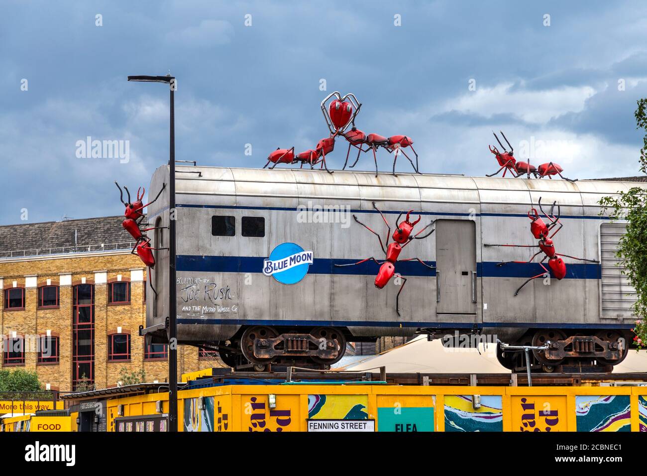 Ants created by artist Joe Rush from repurposed materials crawling over ...