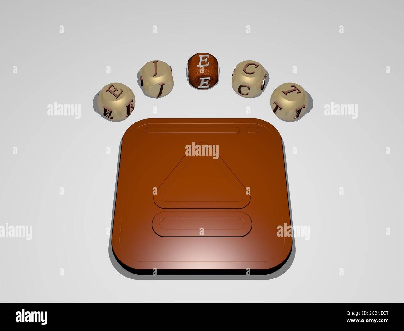 eject circular text of separate letters around the 3D icon, 3D ...