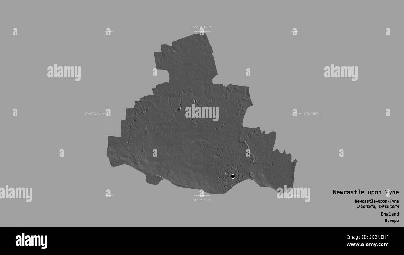 Newcastle on a map hi-res stock photography and images - Alamy