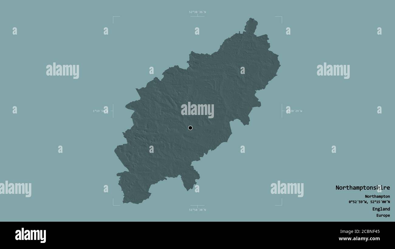 Northampton on a map hi-res stock photography and images - Alamy