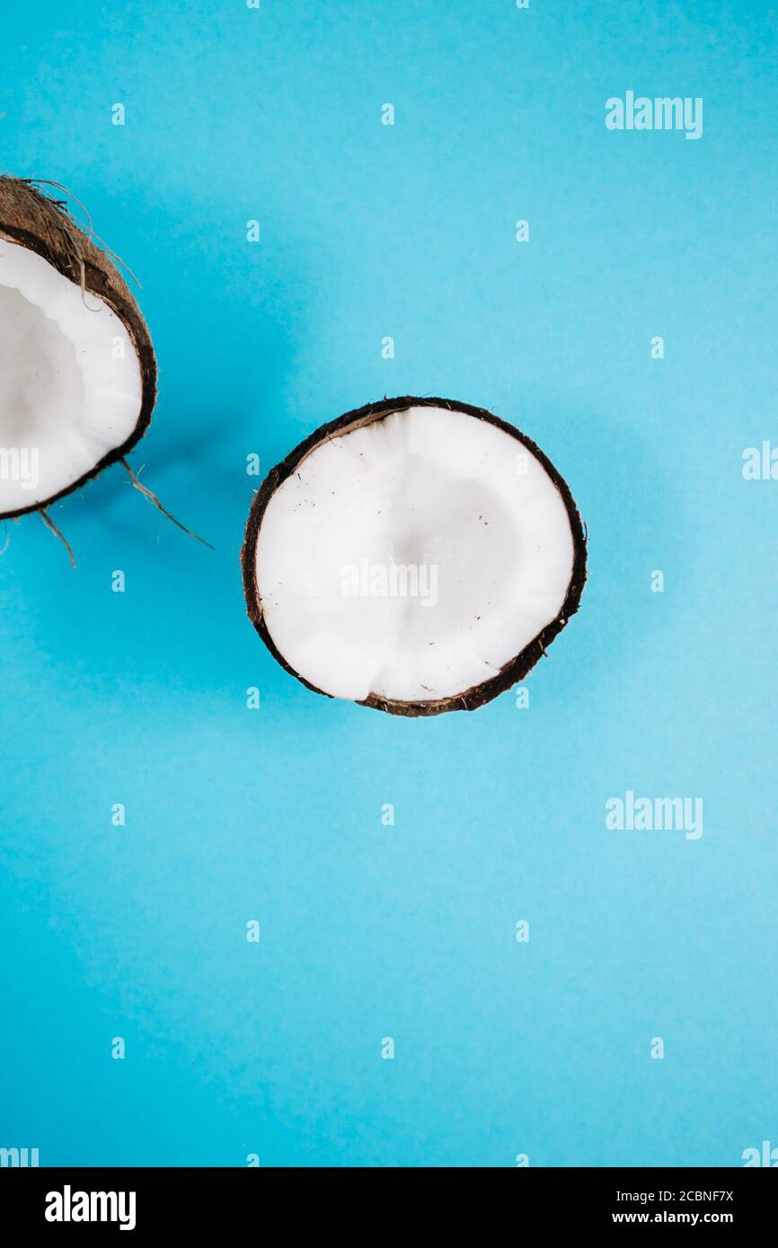 Coconut for food or skincare backdrop Stock Photo - Alamy