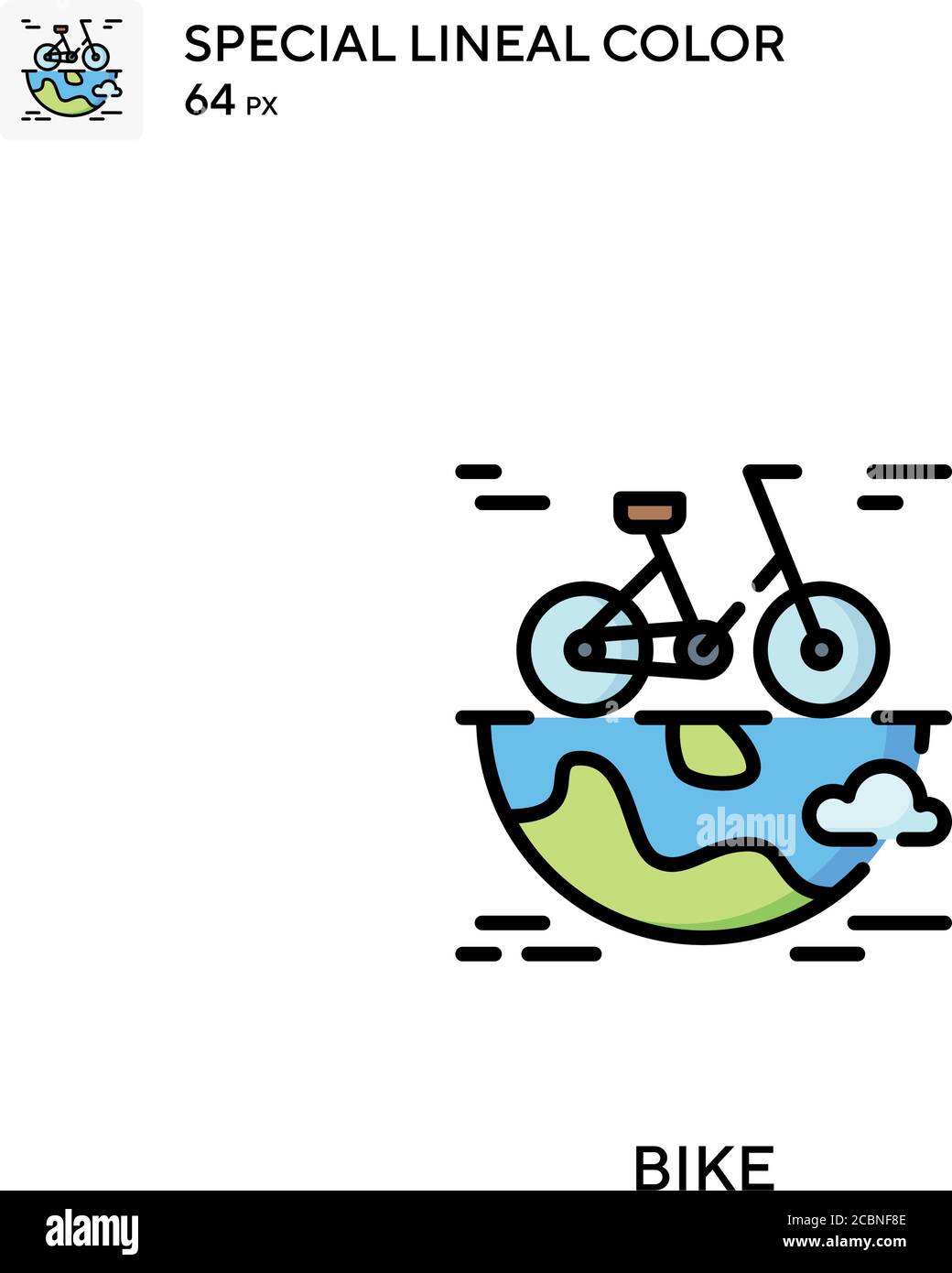 Bike Special lineal color vector icon. Bike icons for your business ...
