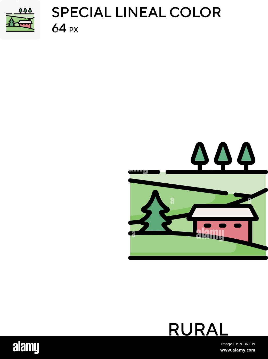 Rural Special lineal color vector icon. Rural icons for your business ...