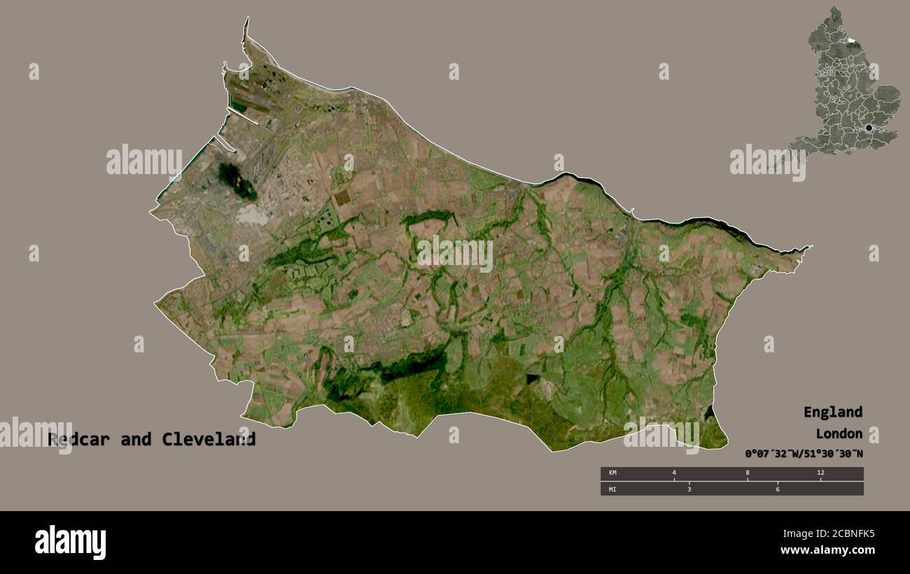 Map of redcar hi-res stock photography and images - Alamy