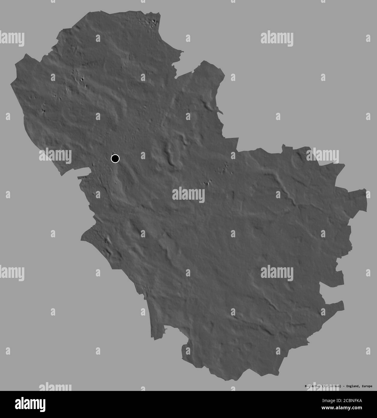 Rotherham map Black and White Stock Photos & Images - Alamy