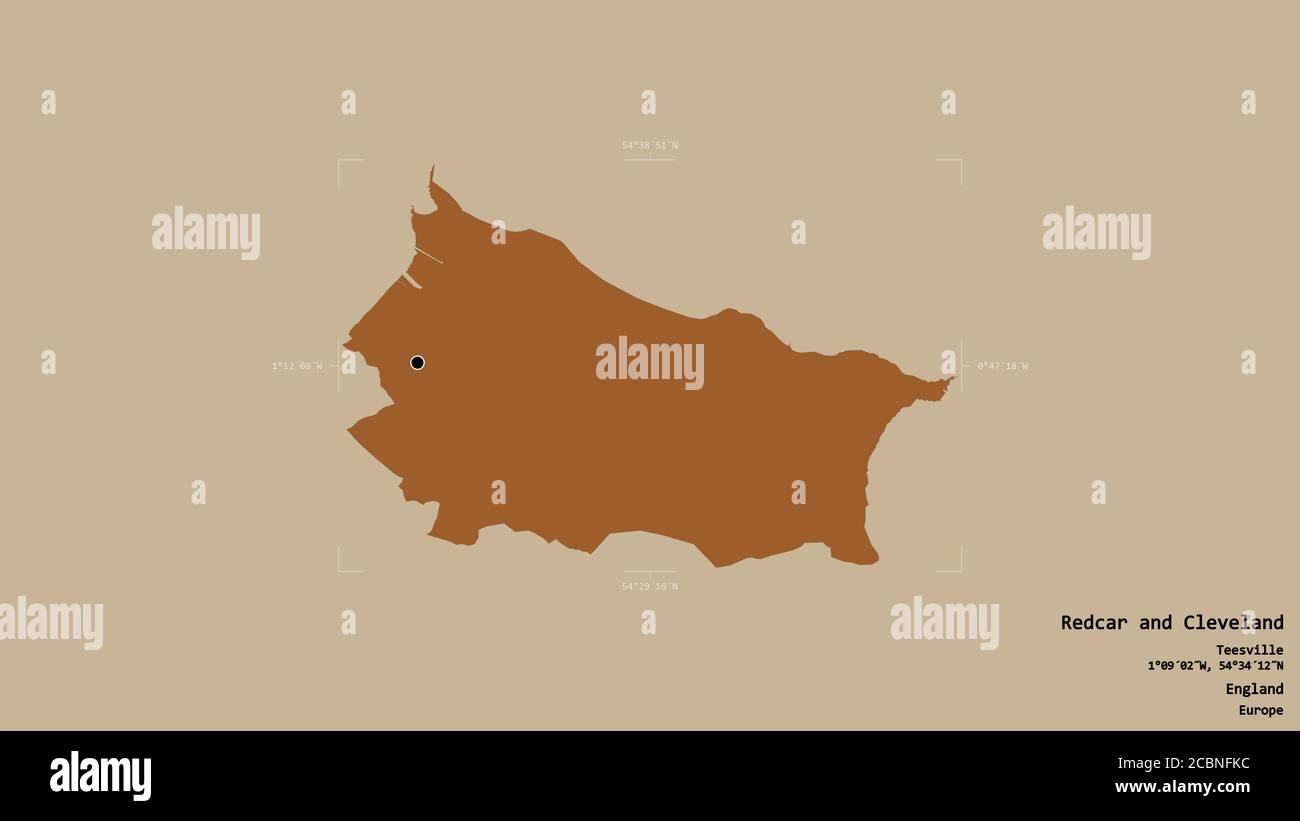 Redcar on a map hi-res stock photography and images - Alamy