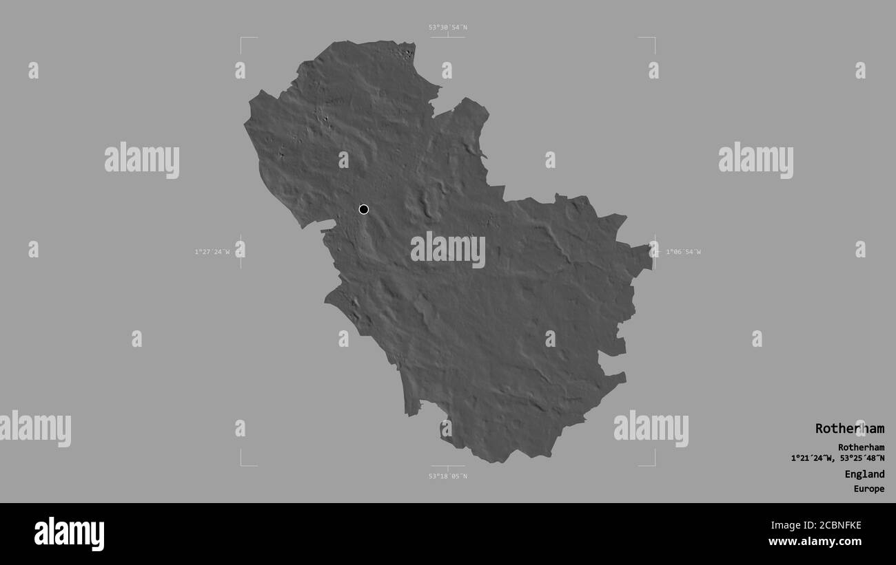 Rotherham map Black and White Stock Photos & Images - Alamy
