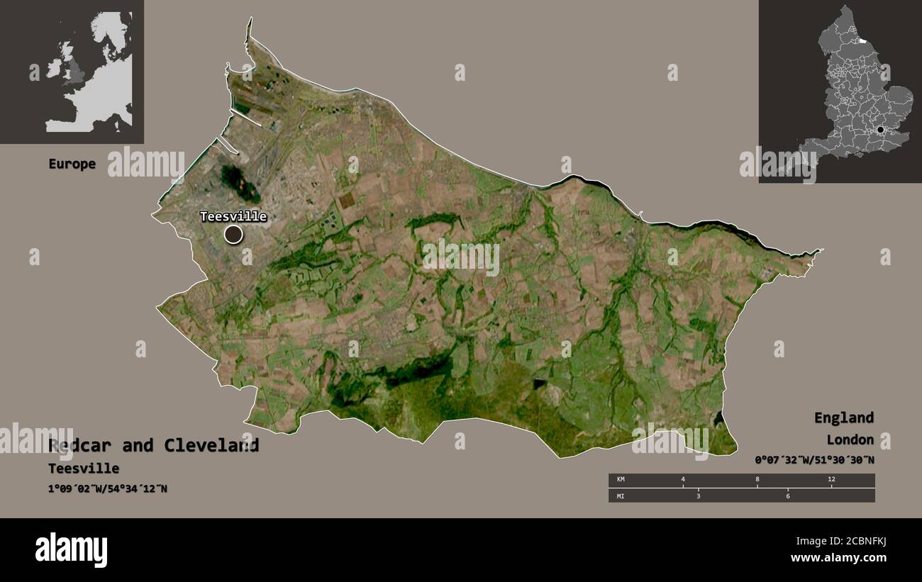 Map of redcar hi-res stock photography and images - Alamy