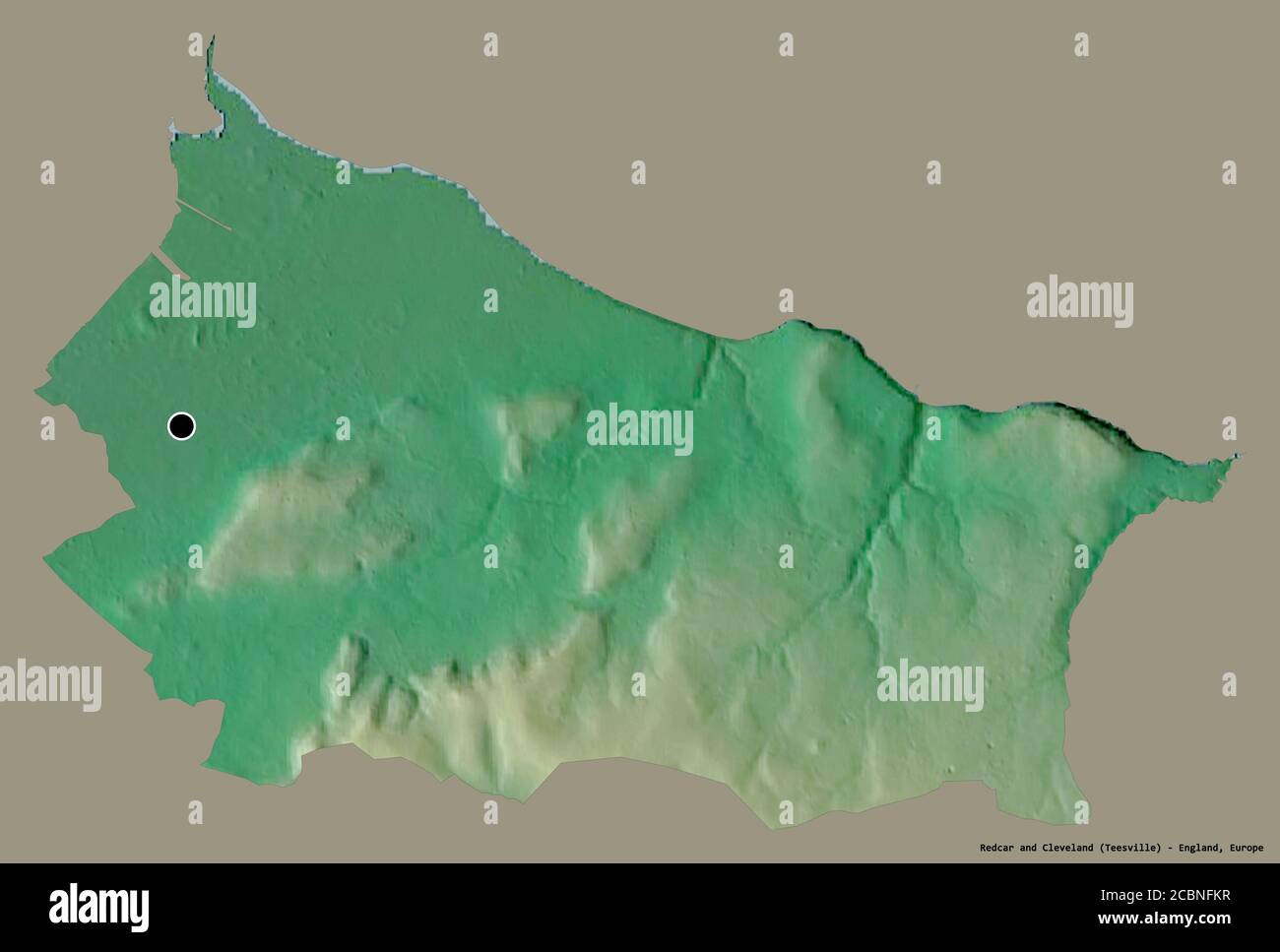 Redcar on a map hi-res stock photography and images - Alamy