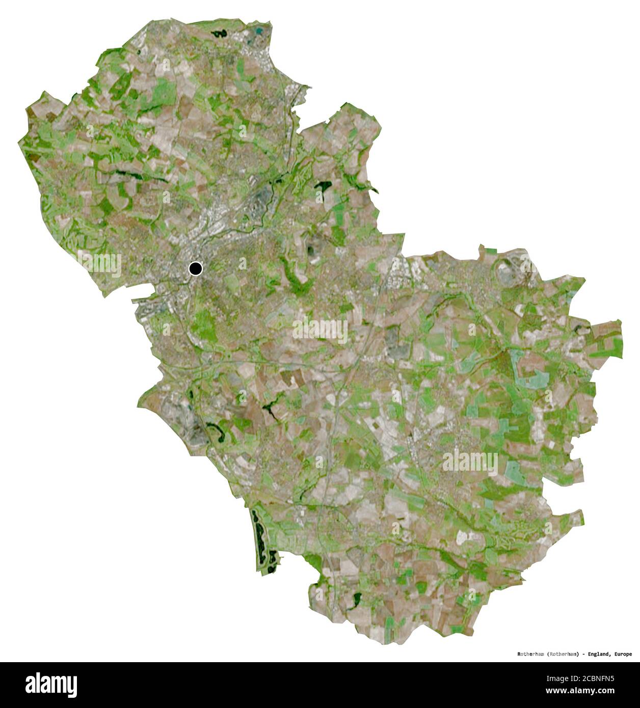 Rotherham map Cut Out Stock Images & Pictures - Alamy