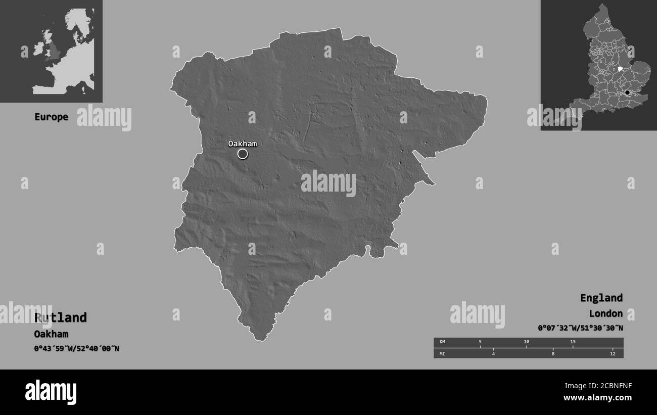 Map of oakham hi-res stock photography and images - Alamy