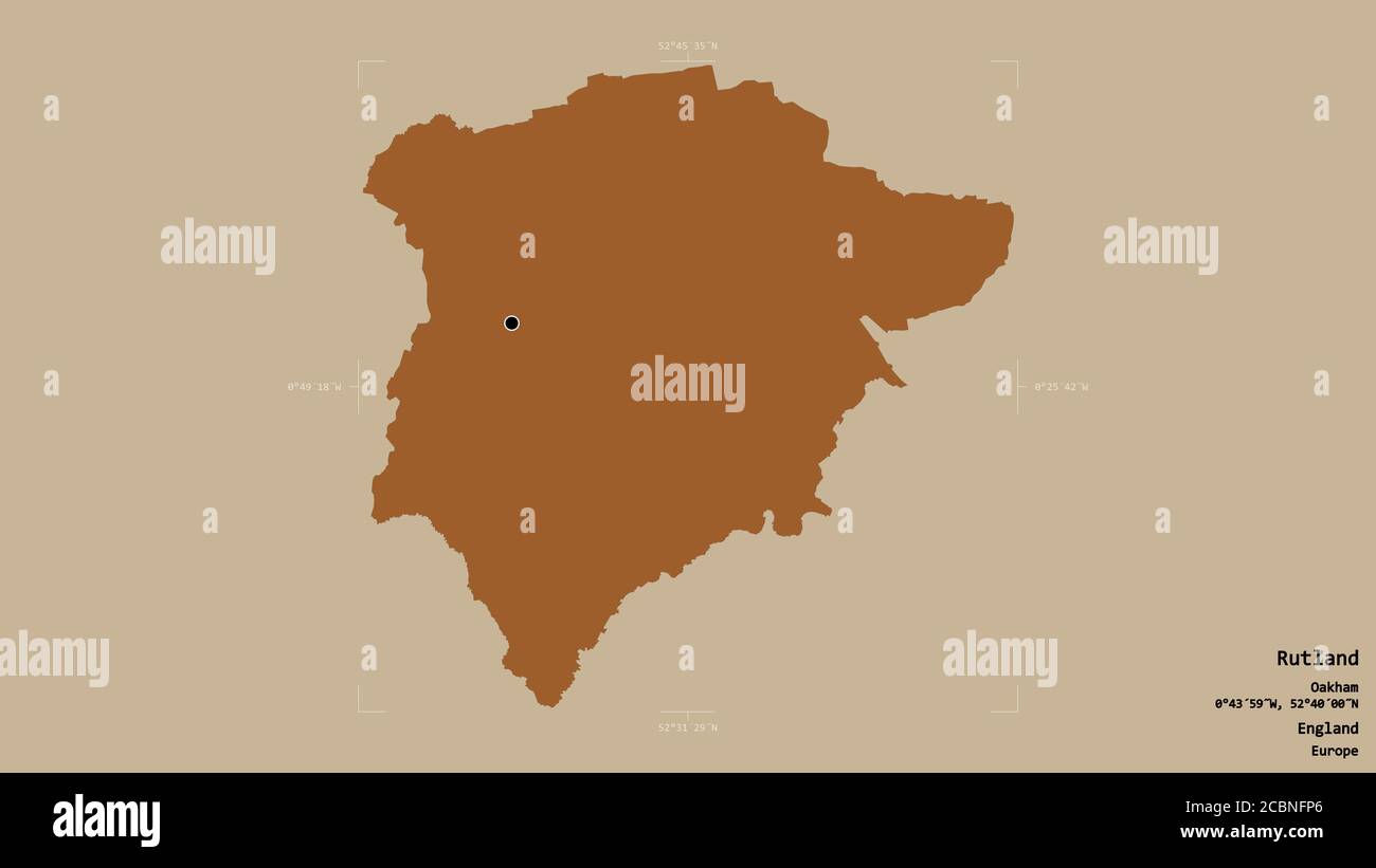 Rutland on a map hi-res stock photography and images - Alamy
