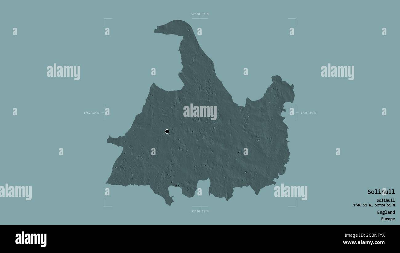 Solihull map hi-res stock photography and images - Alamy