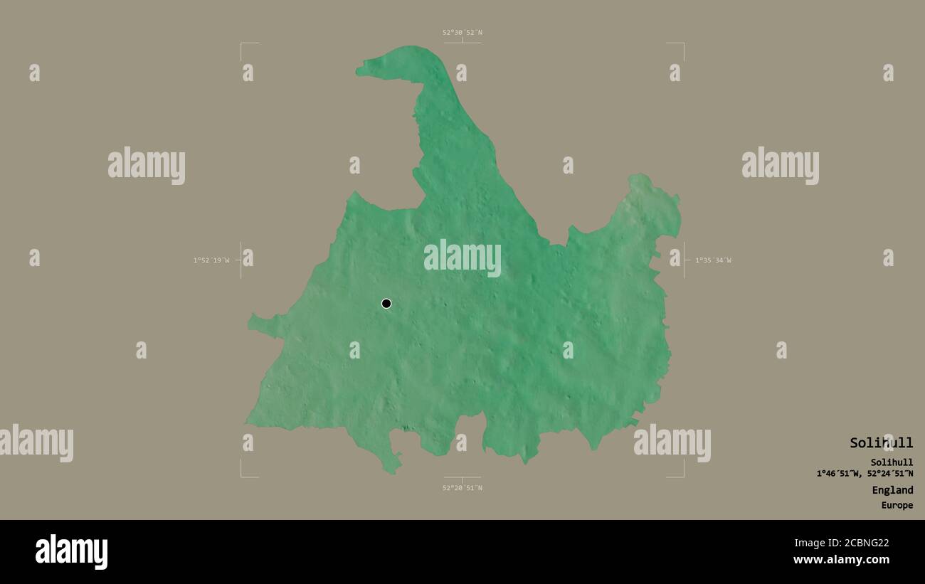 Solihull map hi-res stock photography and images - Alamy