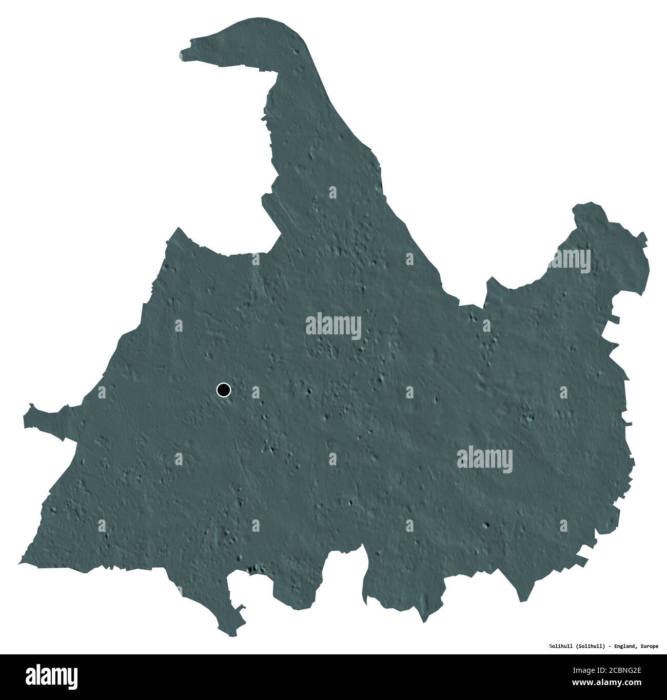 Map of solihull Cut Out Stock Images & Pictures - Alamy