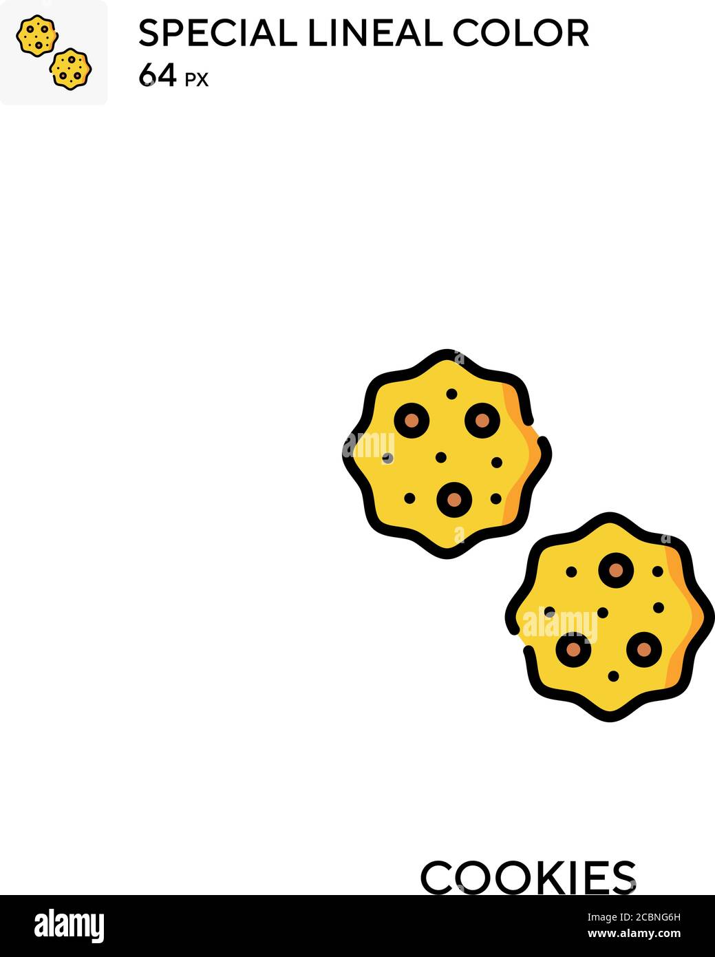 Cookies Special lineal color vector icon. Cookies icons for your ...