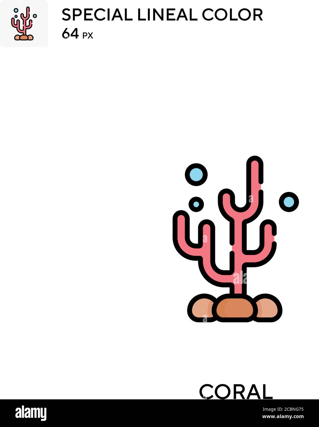 Coral Special lineal color vector icon. Coral icons for your business ...