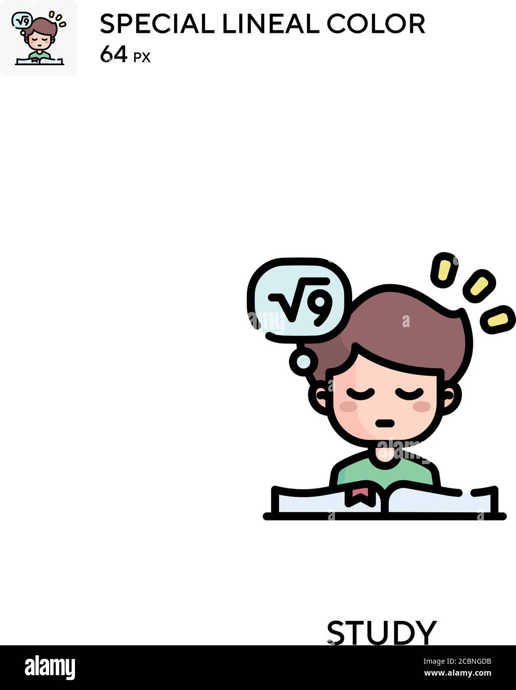 Study Special lineal color vector icon. Study icons for your business ...