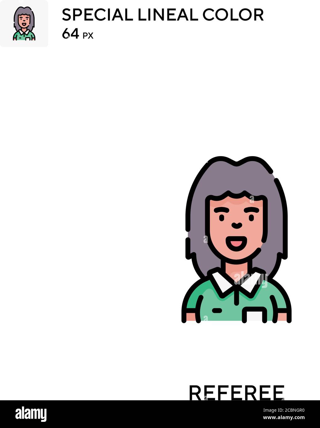 Referee Special lineal color vector icon. Referee icons for your ...