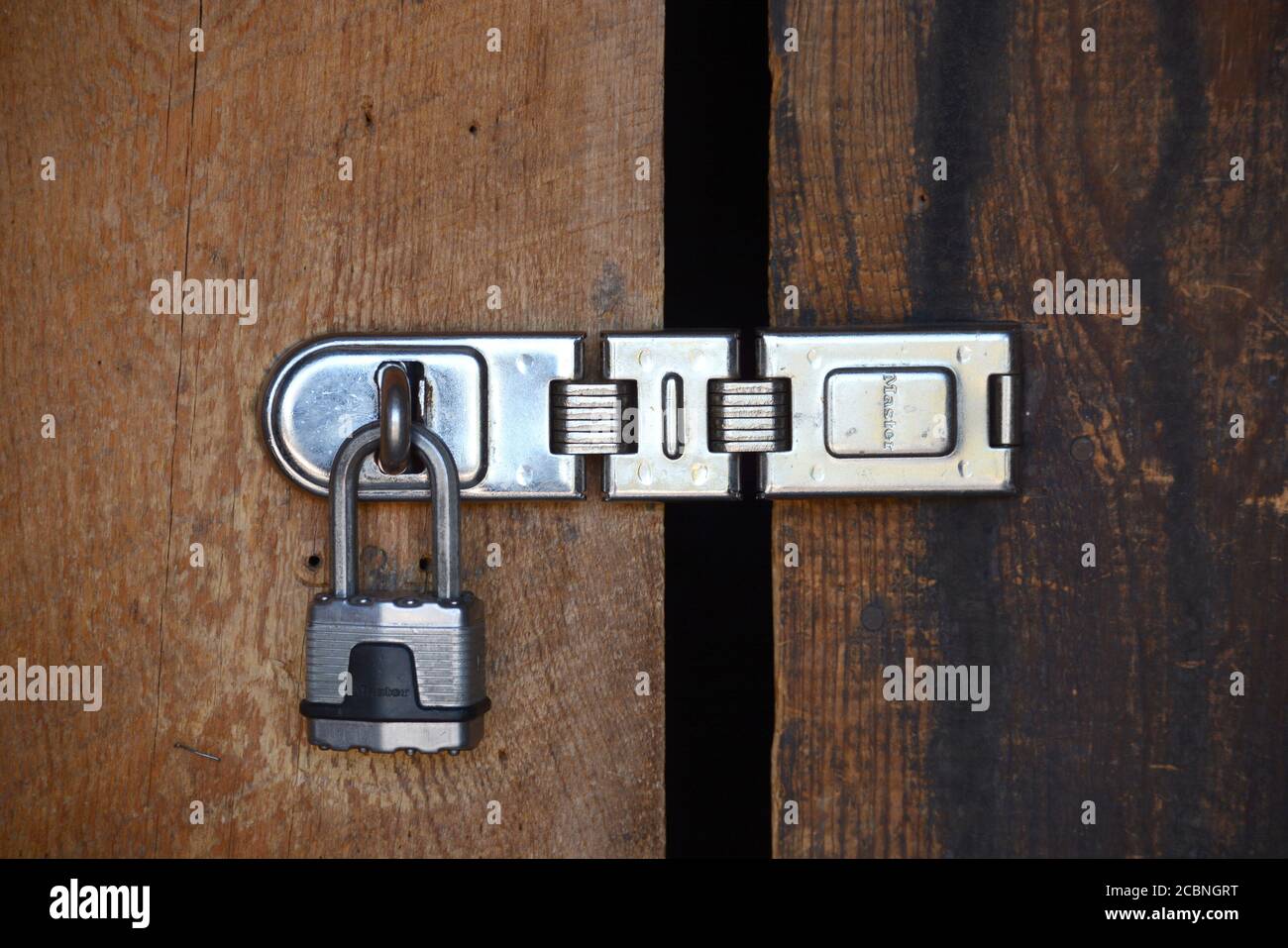 A lock and latch on a door in rural New Mexico, USA Stock Photo - Alamy