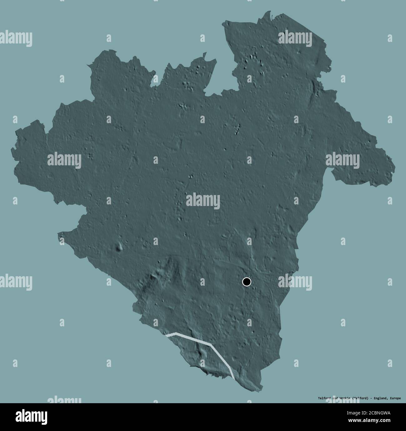 Telford on a map hi-res stock photography and images - Alamy