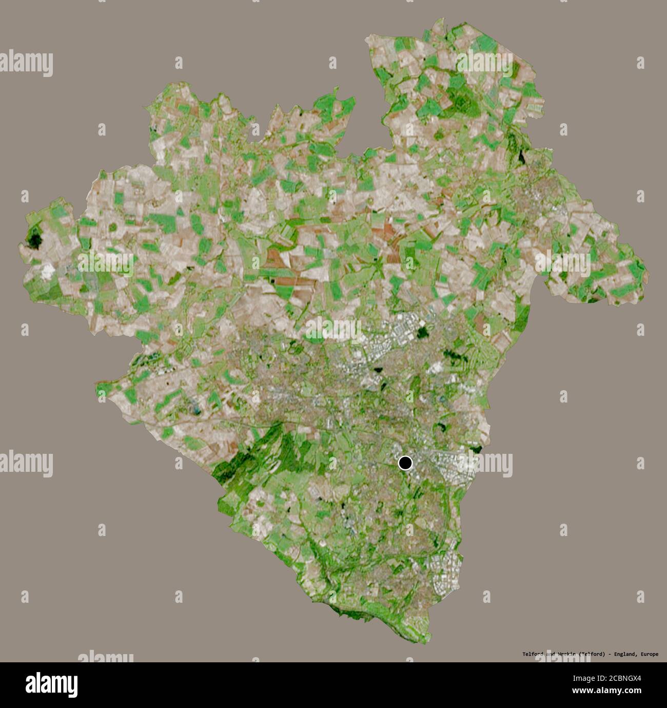 Telford on a map hi-res stock photography and images - Alamy