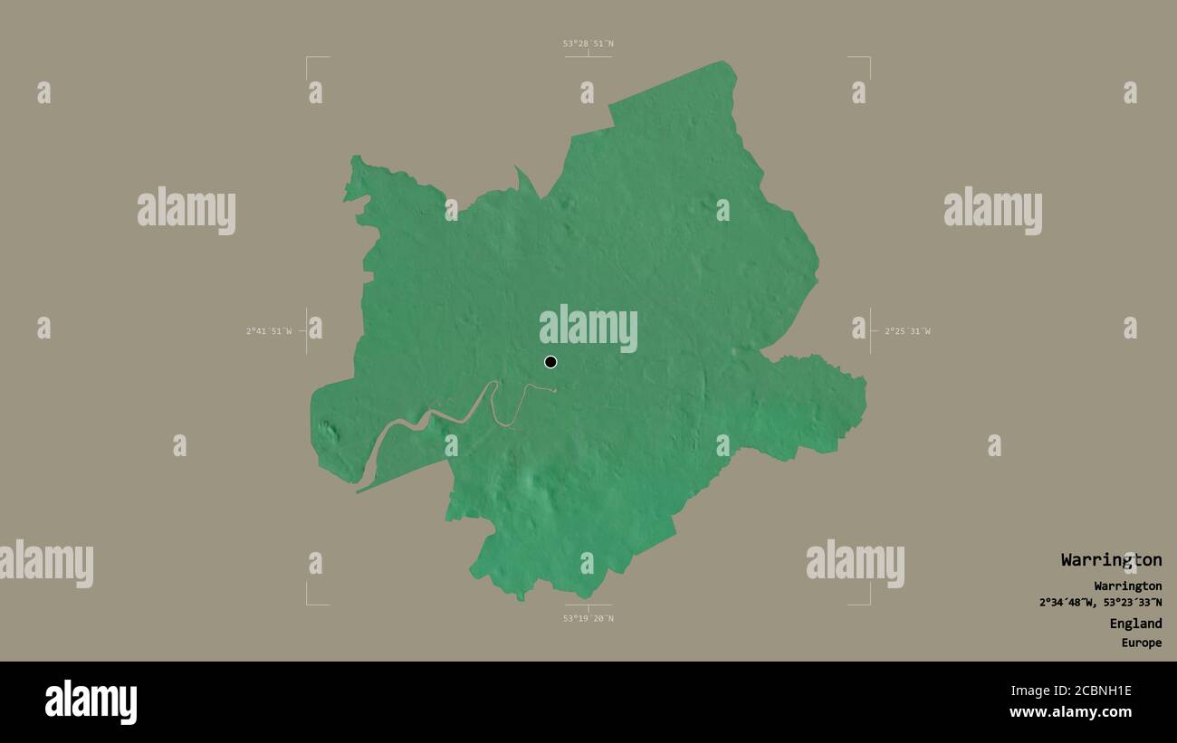 Warrington map hi-res stock photography and images - Alamy