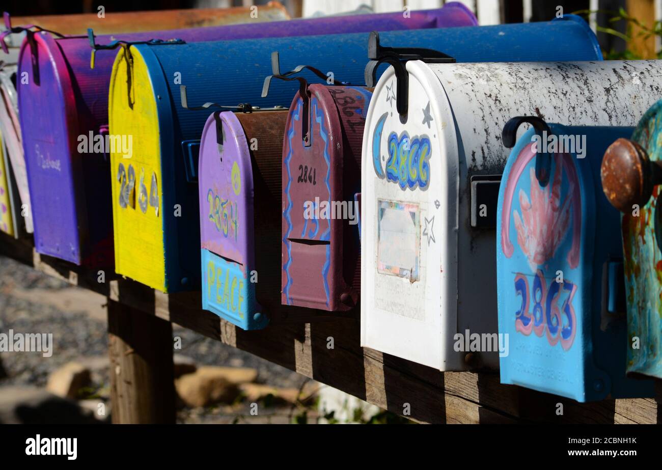 ^painted ^mailboxes hi-res stock photography and images - Alamy