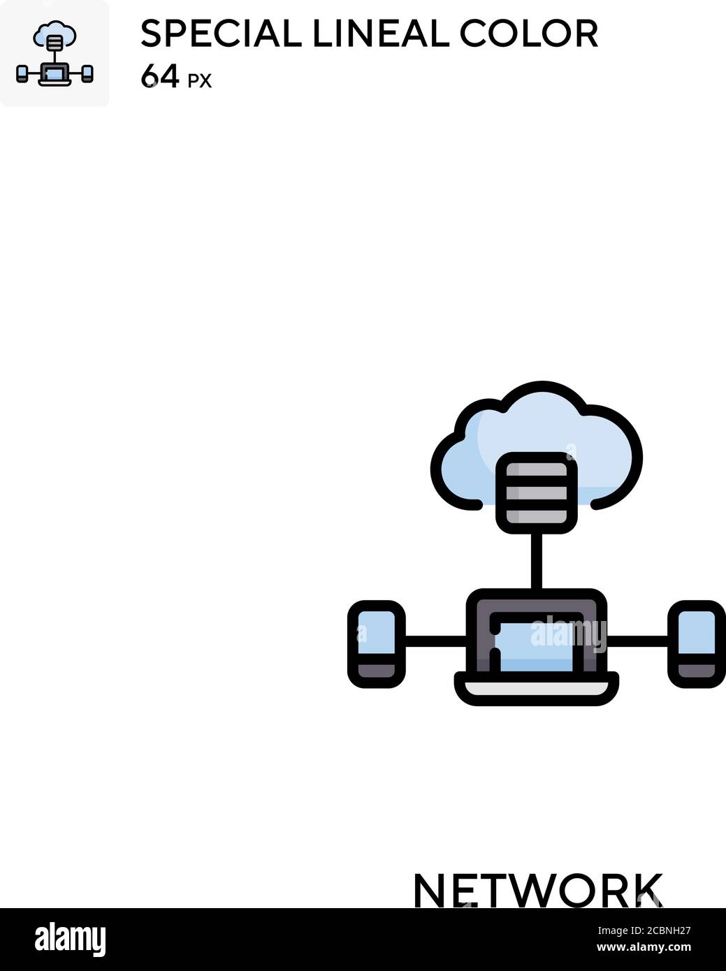 Network Special lineal color vector icon. Network icons for your ...