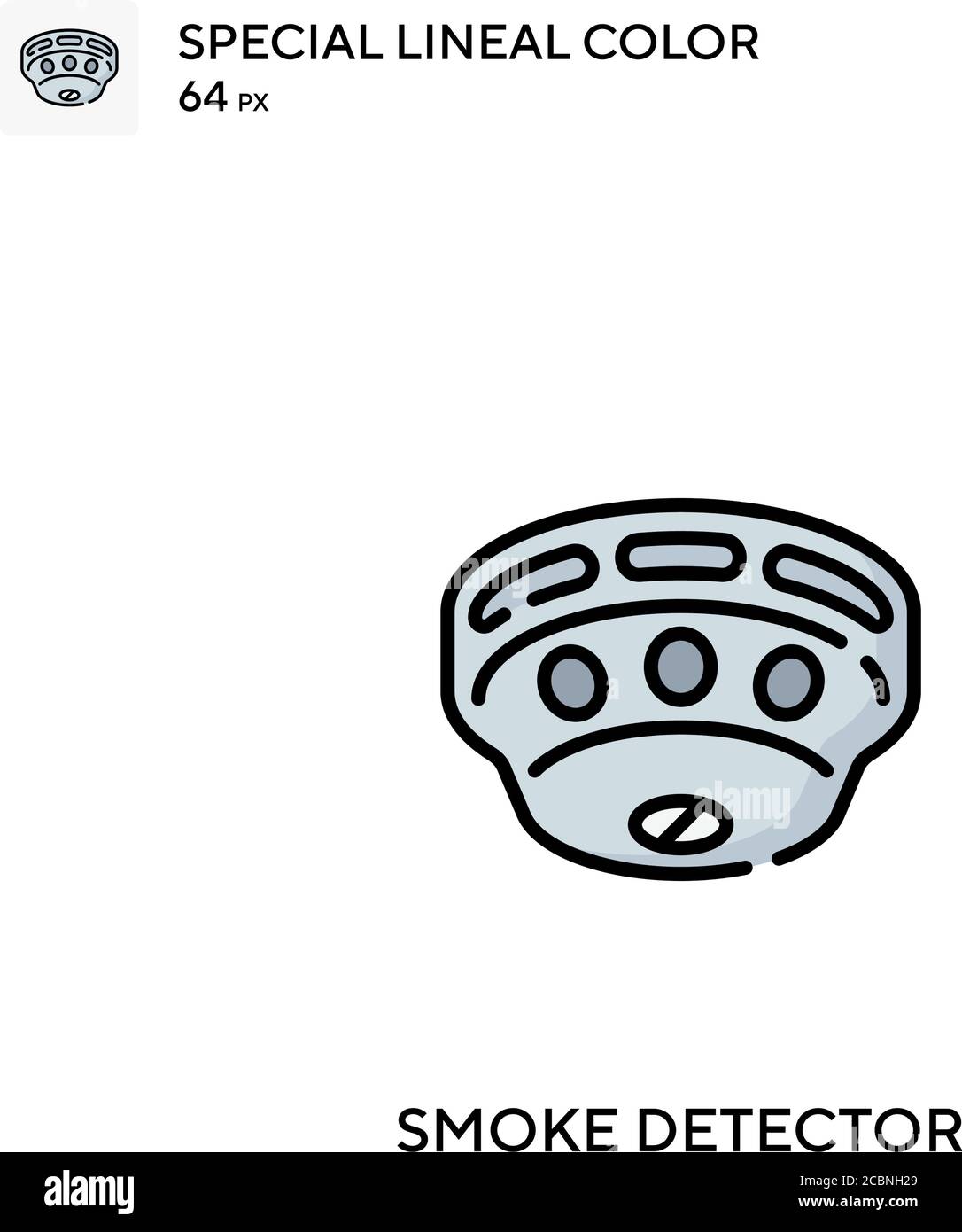 Smoke detector Special lineal color vector icon. Smoke detector icons ...