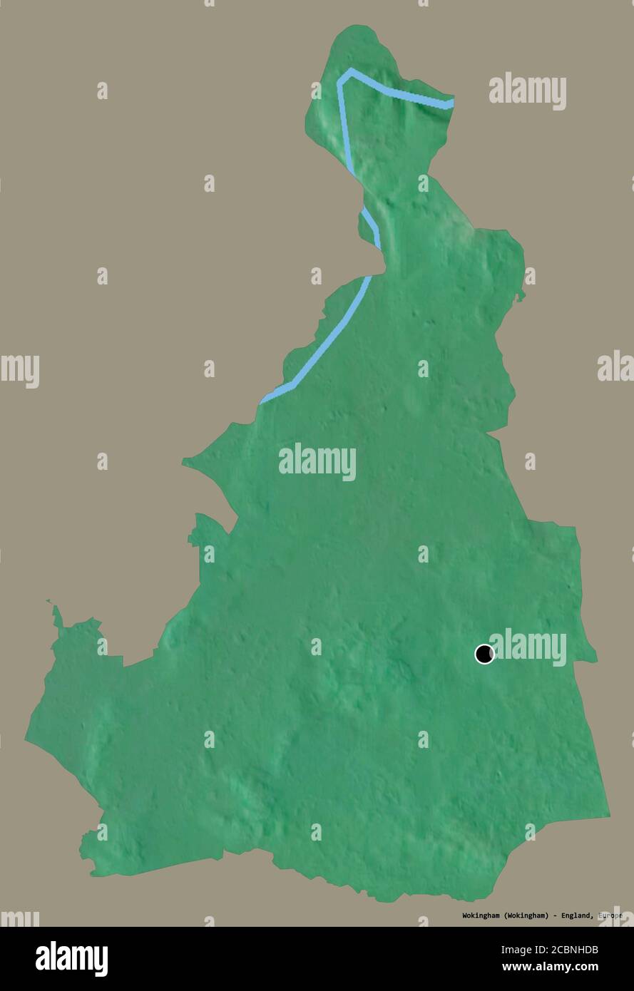 Wokingham on a map hi-res stock photography and images - Alamy