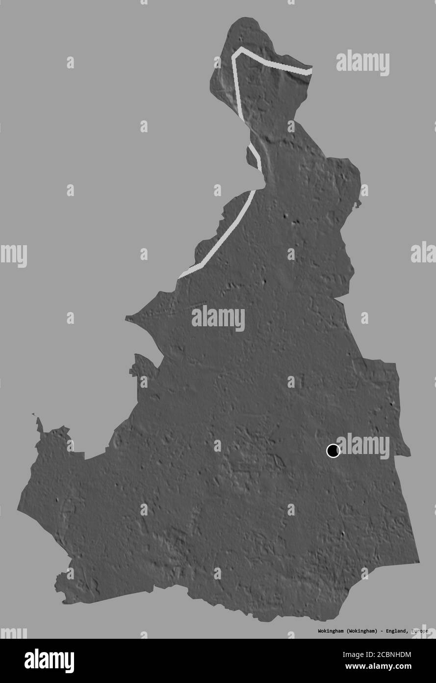 Wokingham on a map Black and White Stock Photos & Images - Alamy