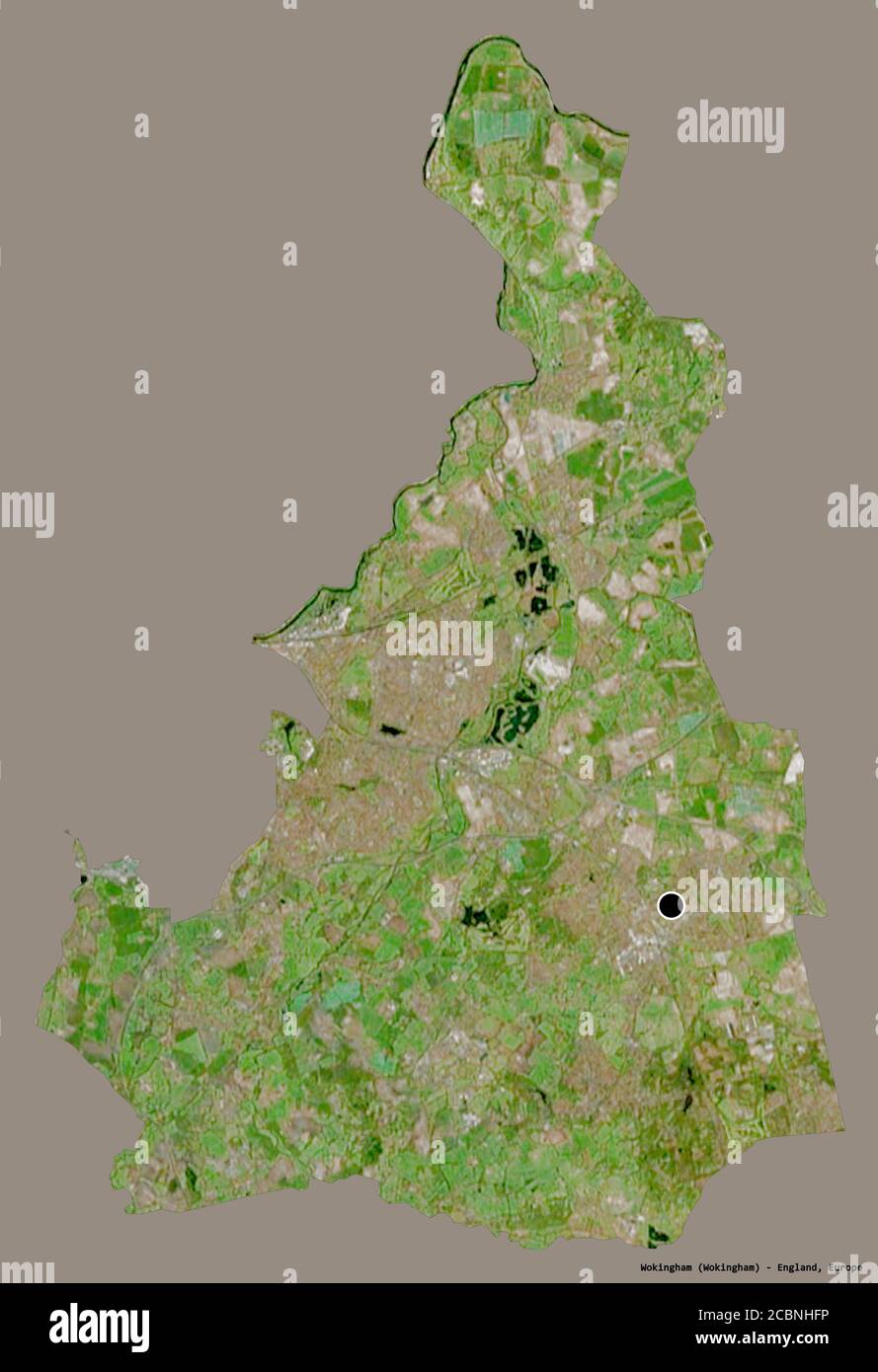 Wokingham on a map hi-res stock photography and images - Alamy
